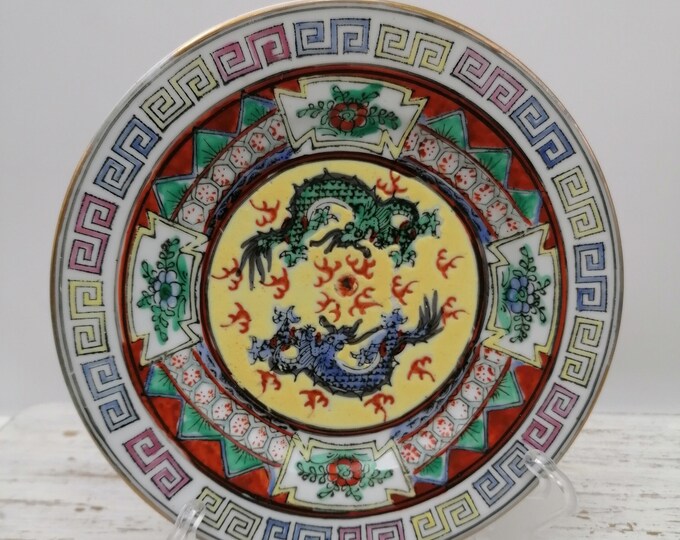 Vintage Chinese Plate With Dragon , Decoration Plates China, Chinese ...