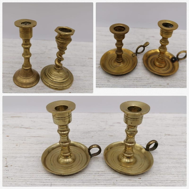 Brass Candlesticks - Etsy