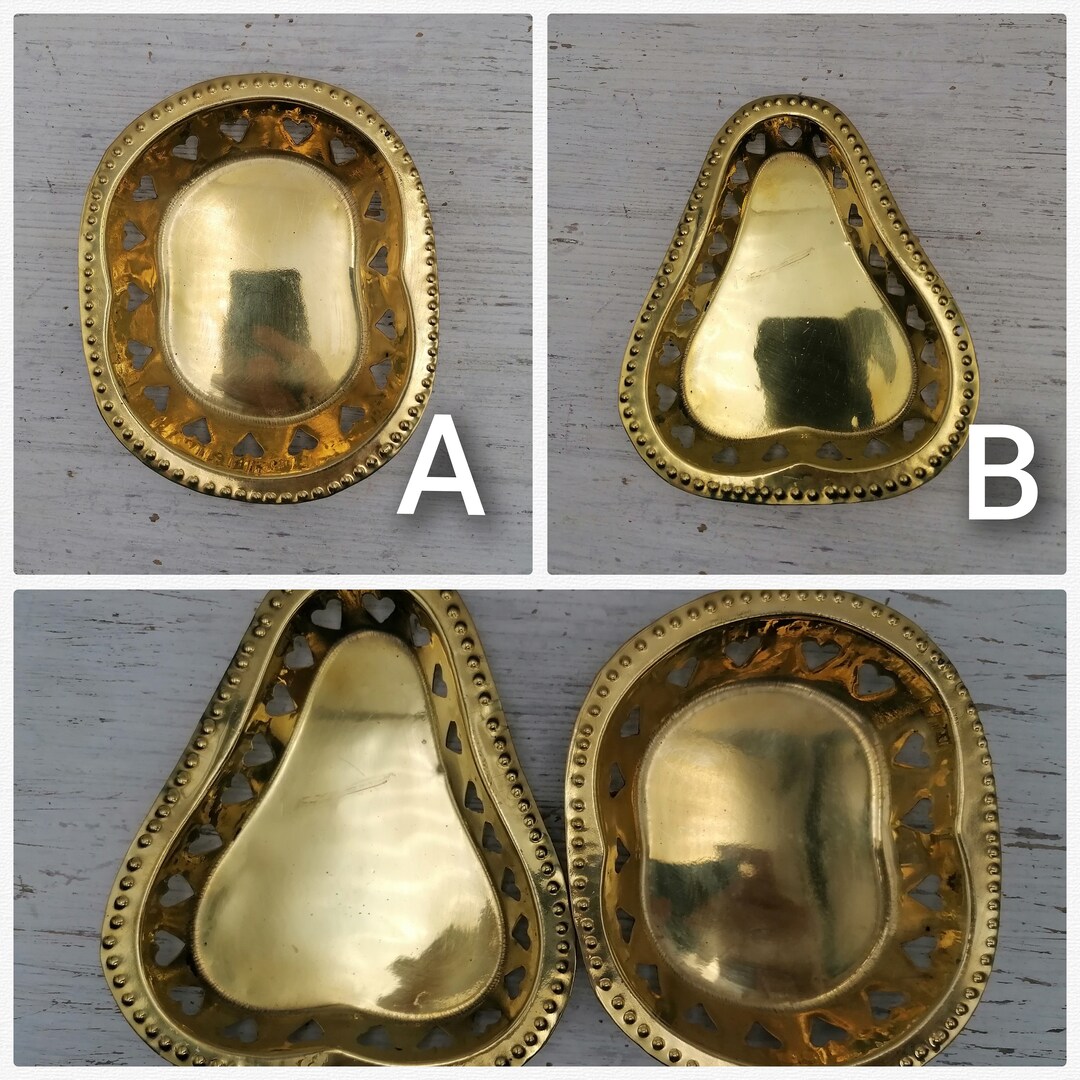 Vintage Brass Small Carved Plate, Decoration Brass Plate, Decoration ...