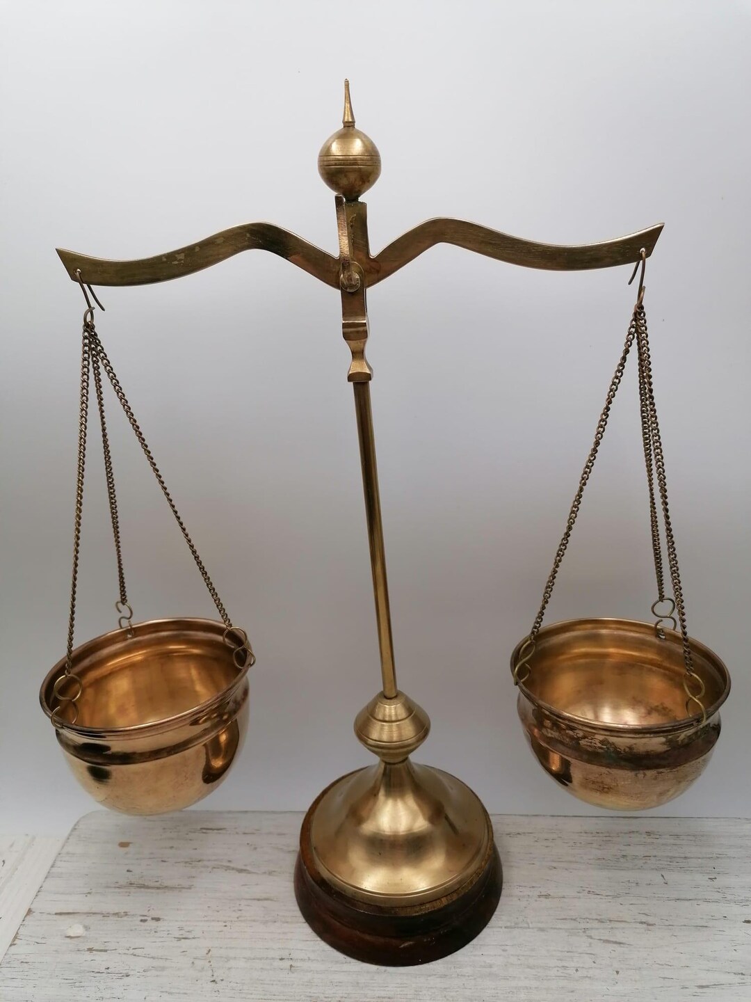 Antique Indian Brass Scales,rare Very Big Justice Scales,decoration ...