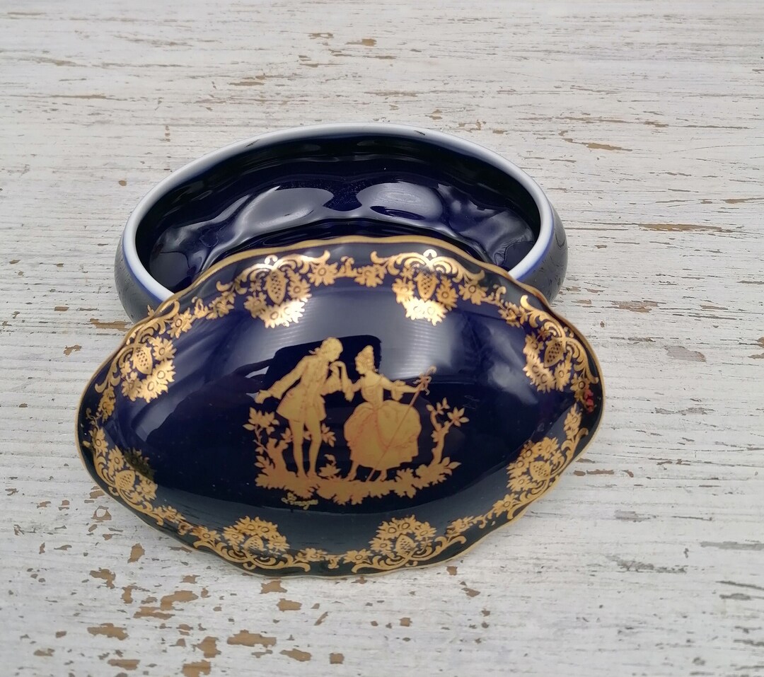 Limoges Porcelain Box for Jewelry, Box With Romantic Decor, Box With ...