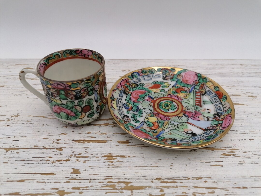 Chinese Porcelain Coffee Set Oriental Coffee Set Rare Coffee - Etsy