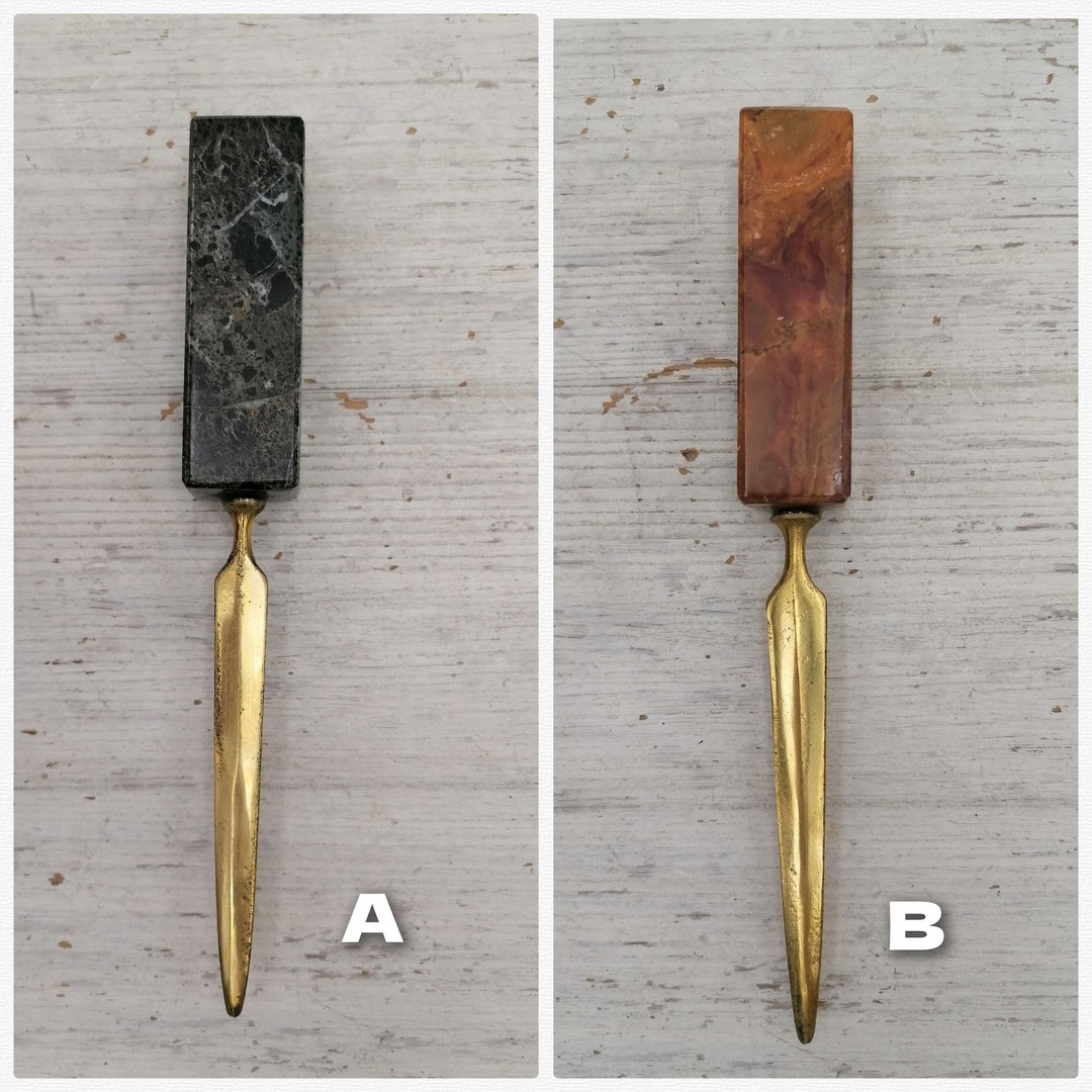 Vintage Letter Opener, Handle Letter Opener,brass Envelope Opener, Gold ...