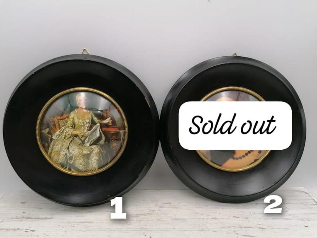 Antique Image in Wooden Frame , Middle Age Image, Old Frame With ...
