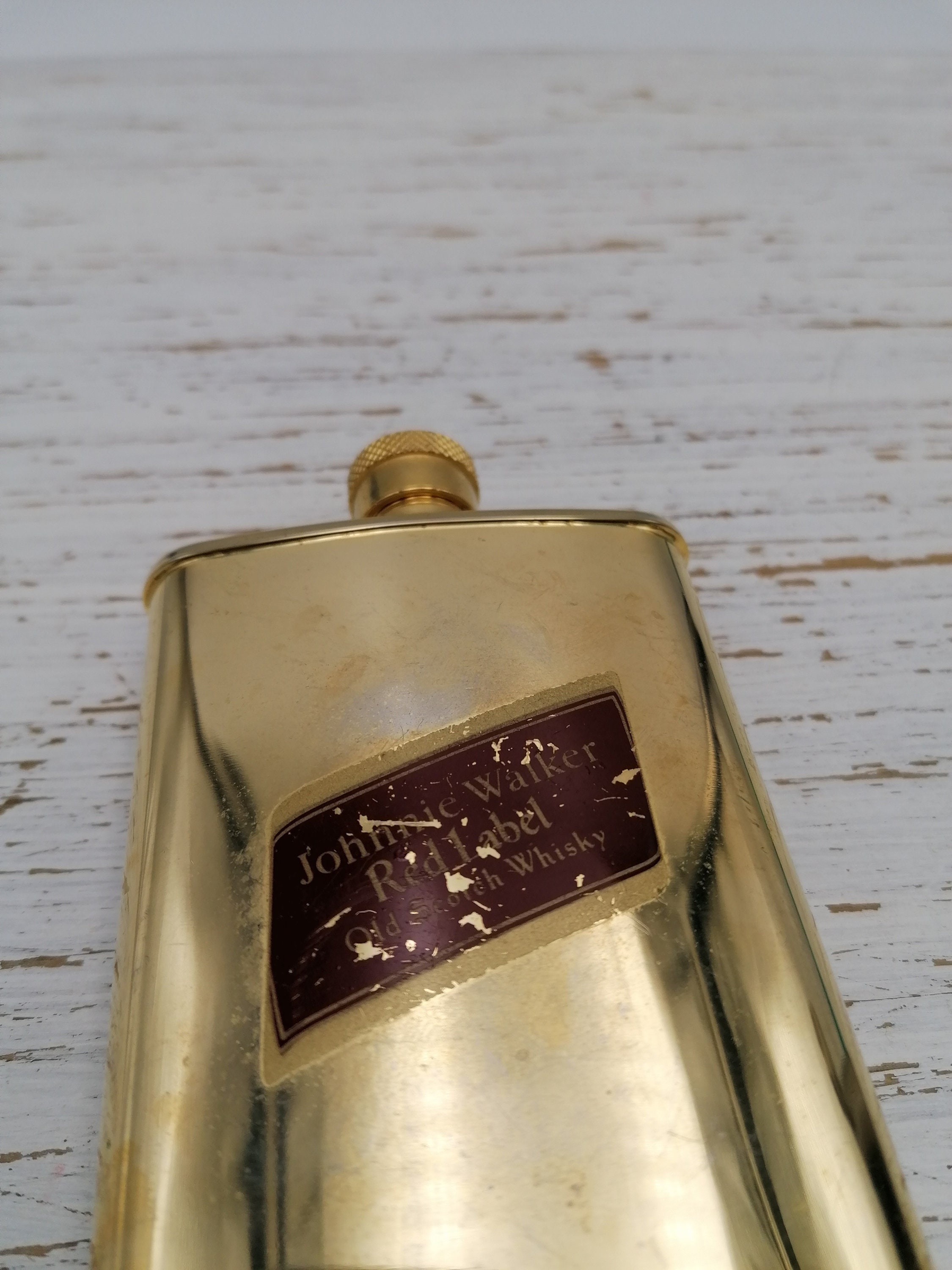 Pocket Metal Flask, Whiskey Container, Antique Metal Alcohol or Water ...