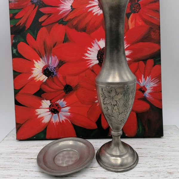 Tin Vase - Etsy