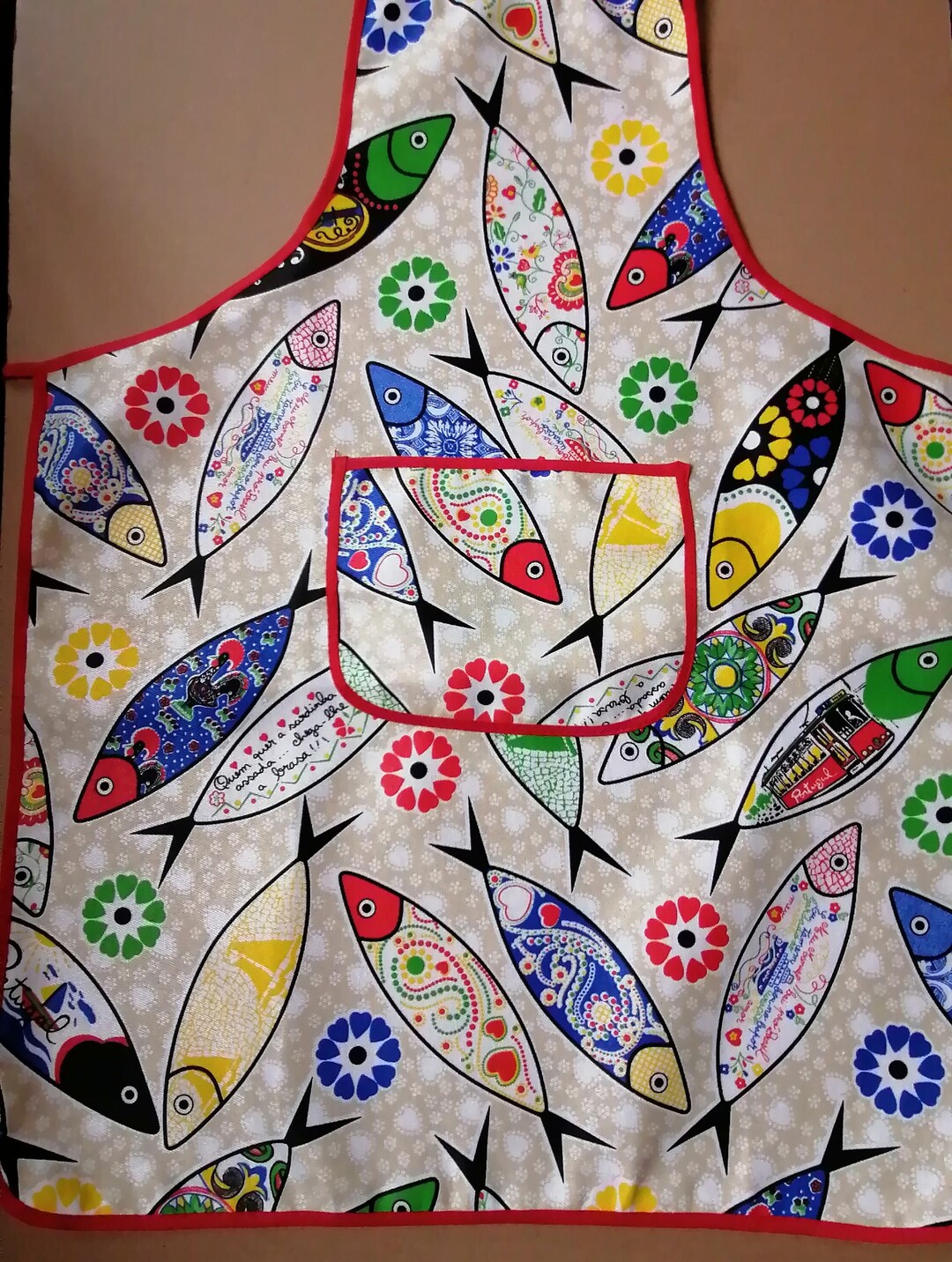Portuguese Kitchen Apronfish Decor Apron Apron From - Etsy
