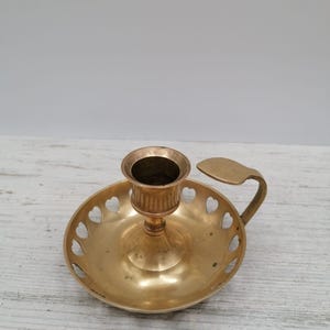 Vintage Small Brass Candlestick,brass Candlestick, Candlestick With ...