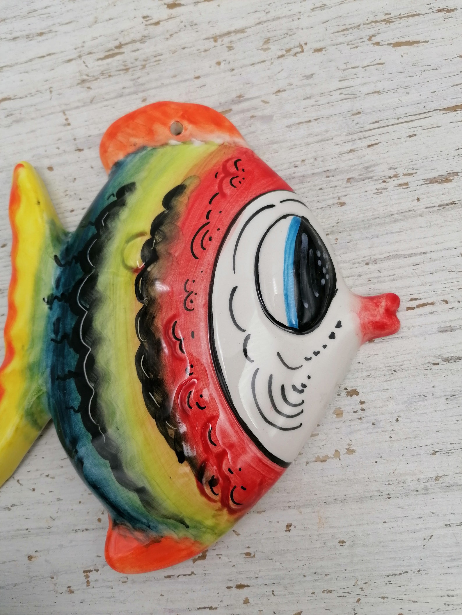 Vintage Ceramic Decoration Fish, Decoration Ceramic Fish, Ceramic From ...