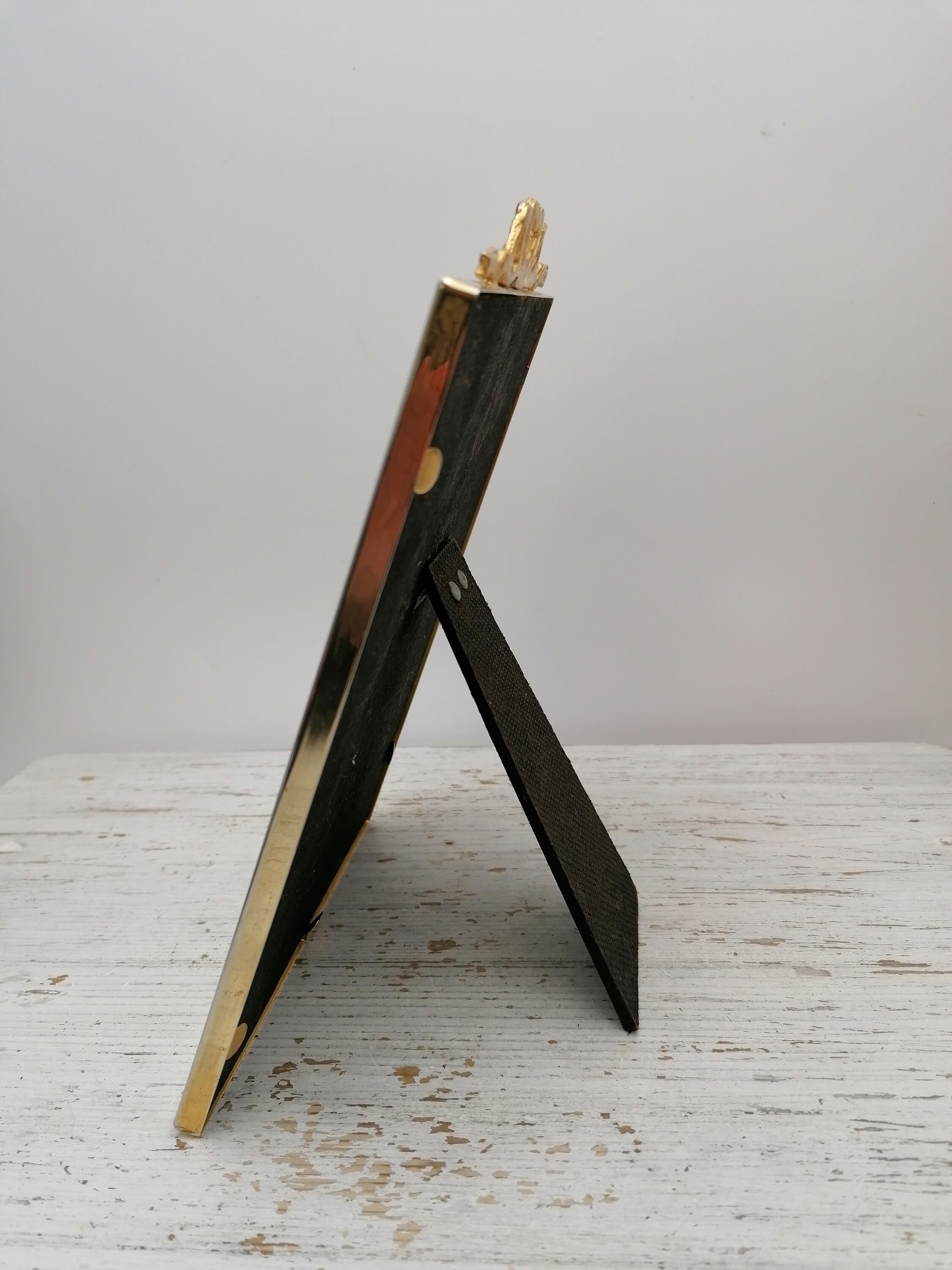 Brass Square Photo Frame Brass Photo Frame With Bow Golden - Etsy