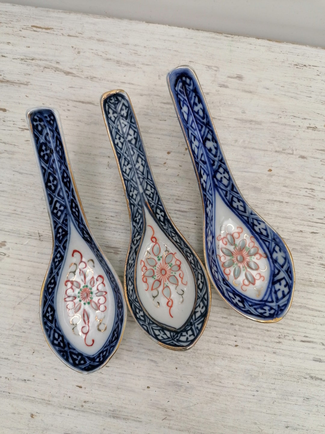 Set of 3 Chinese Noodle Soup/ Rice Spoons, Chinese Spoons, Chinese ...