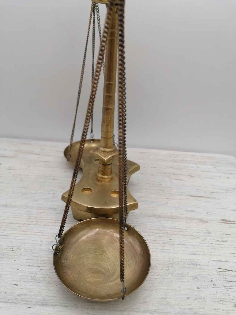 Very Antique Brass Scales,justice Scales,balance Sign Gift,golden Color ...