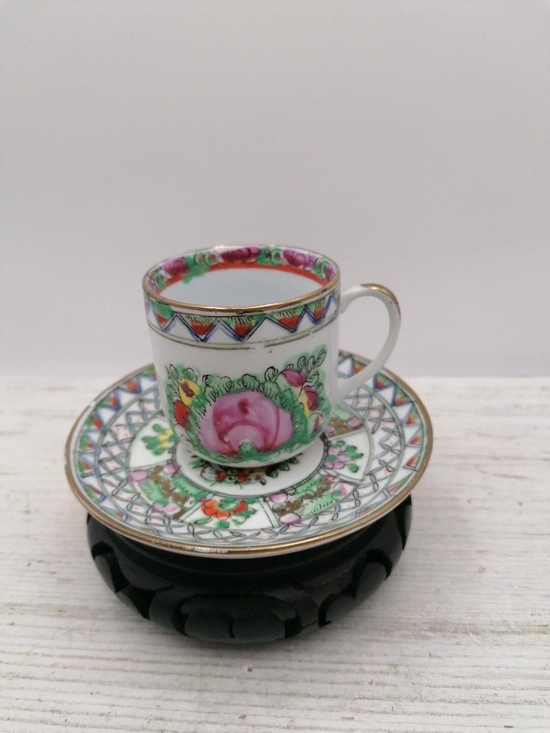 Chinese Porcelain Coffee Set, Oriental Coffee Set, Rare Coffee Set ...