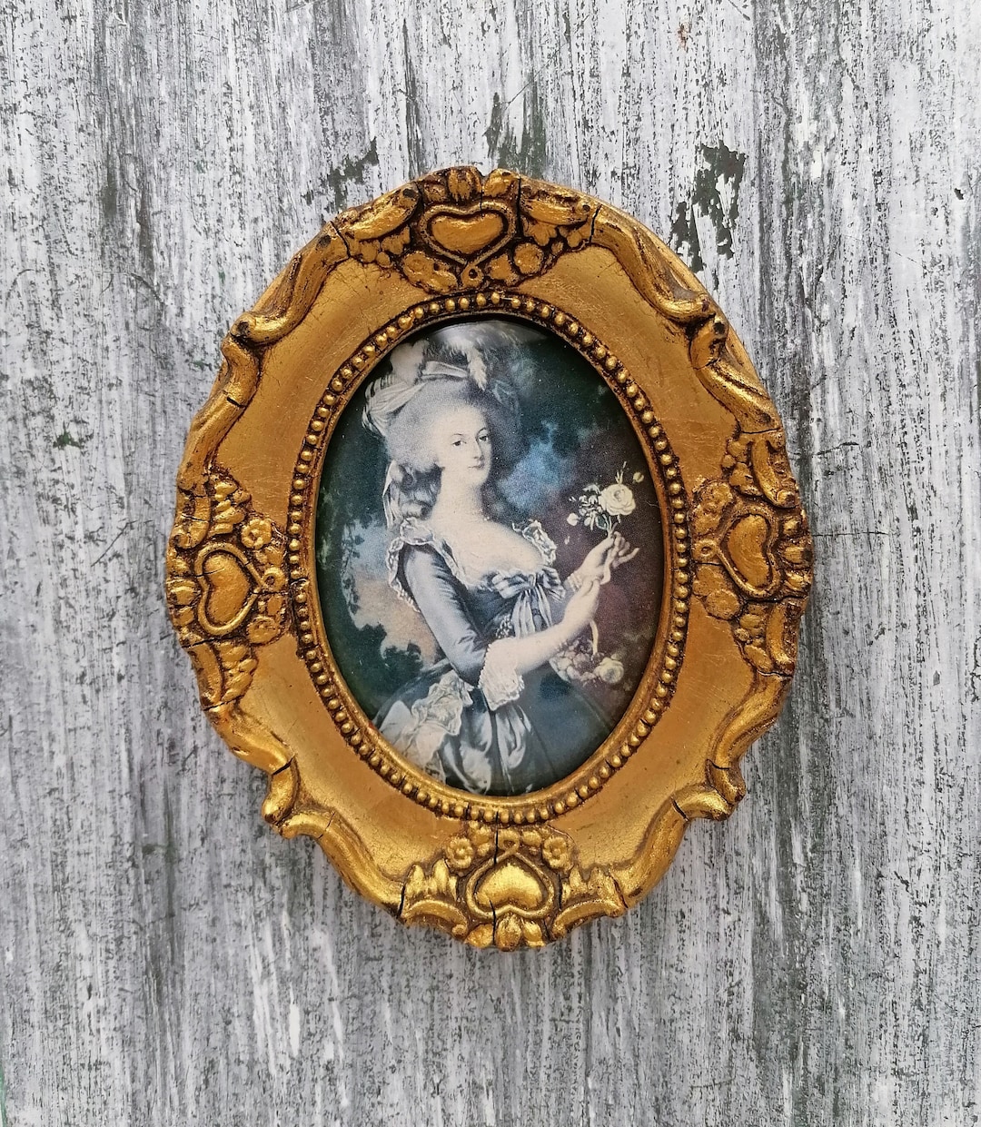 Antique Image Em Wooden Frame , Middle Age Image, Wooden Frame With ...