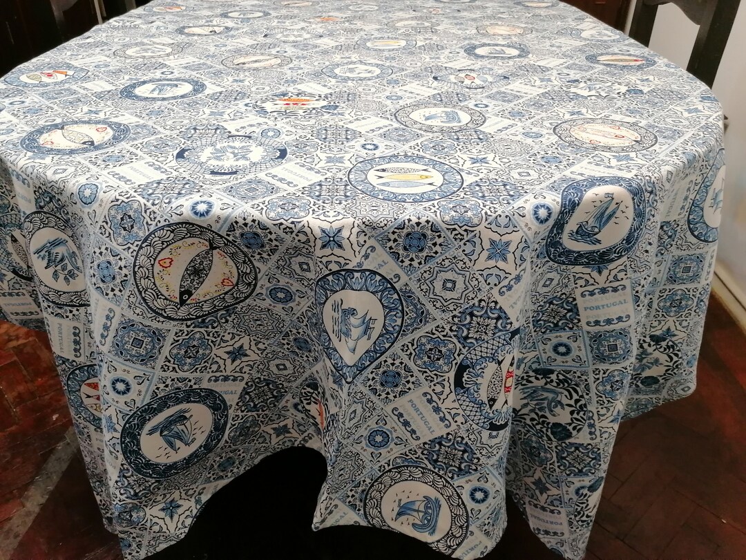 Portuguese 9559tablecloth,cotton Kitchen Tablecloth, Portuguese Rooster ...