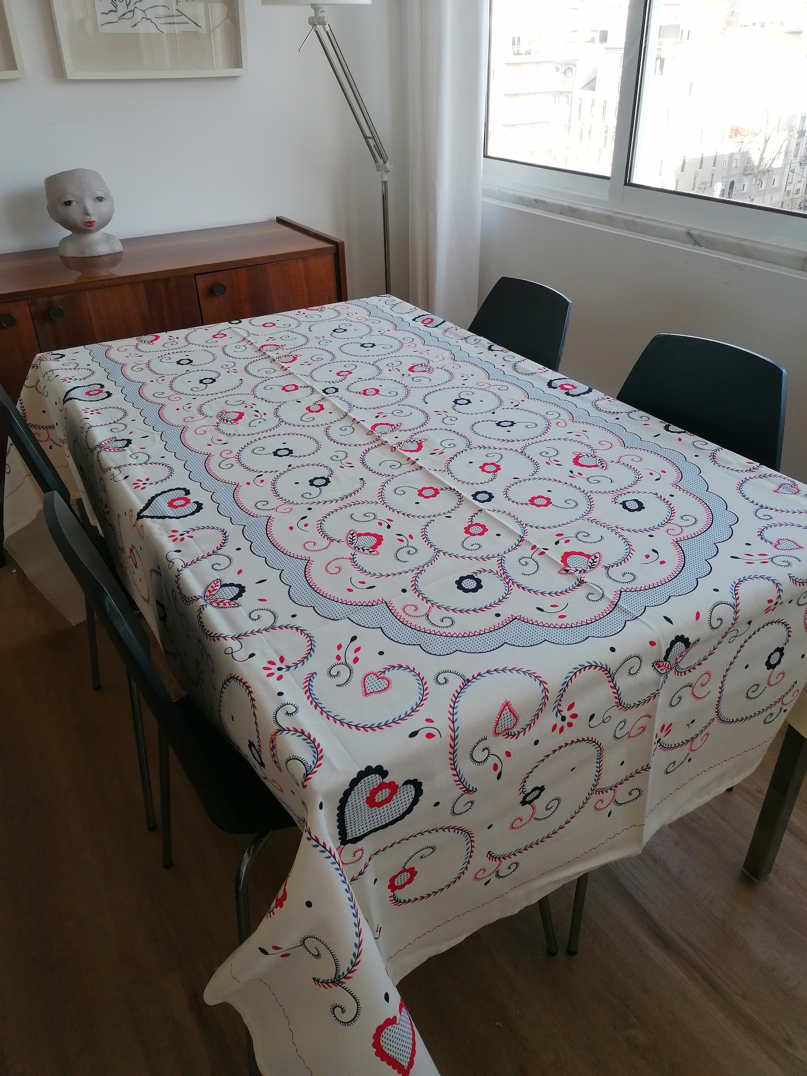 Portuguese 96"×58" Tablecloth,kitchen Tablecloth, Decorative Tablecloth ...