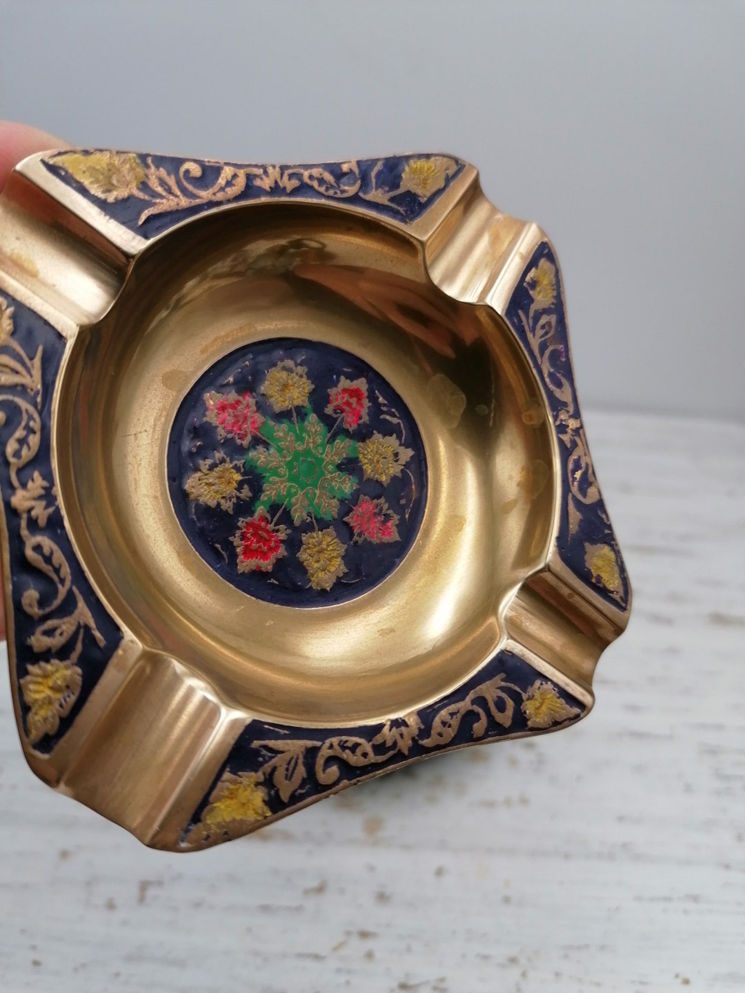 Vintage Cendrier en laiton massif cendrier en laiton - Etsy France