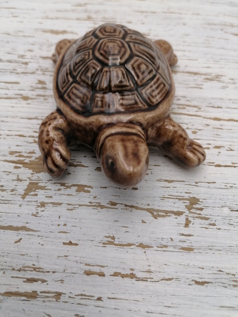 Small Turtle Figurine Portuguese Turtle Statue Ceramic | Etsy