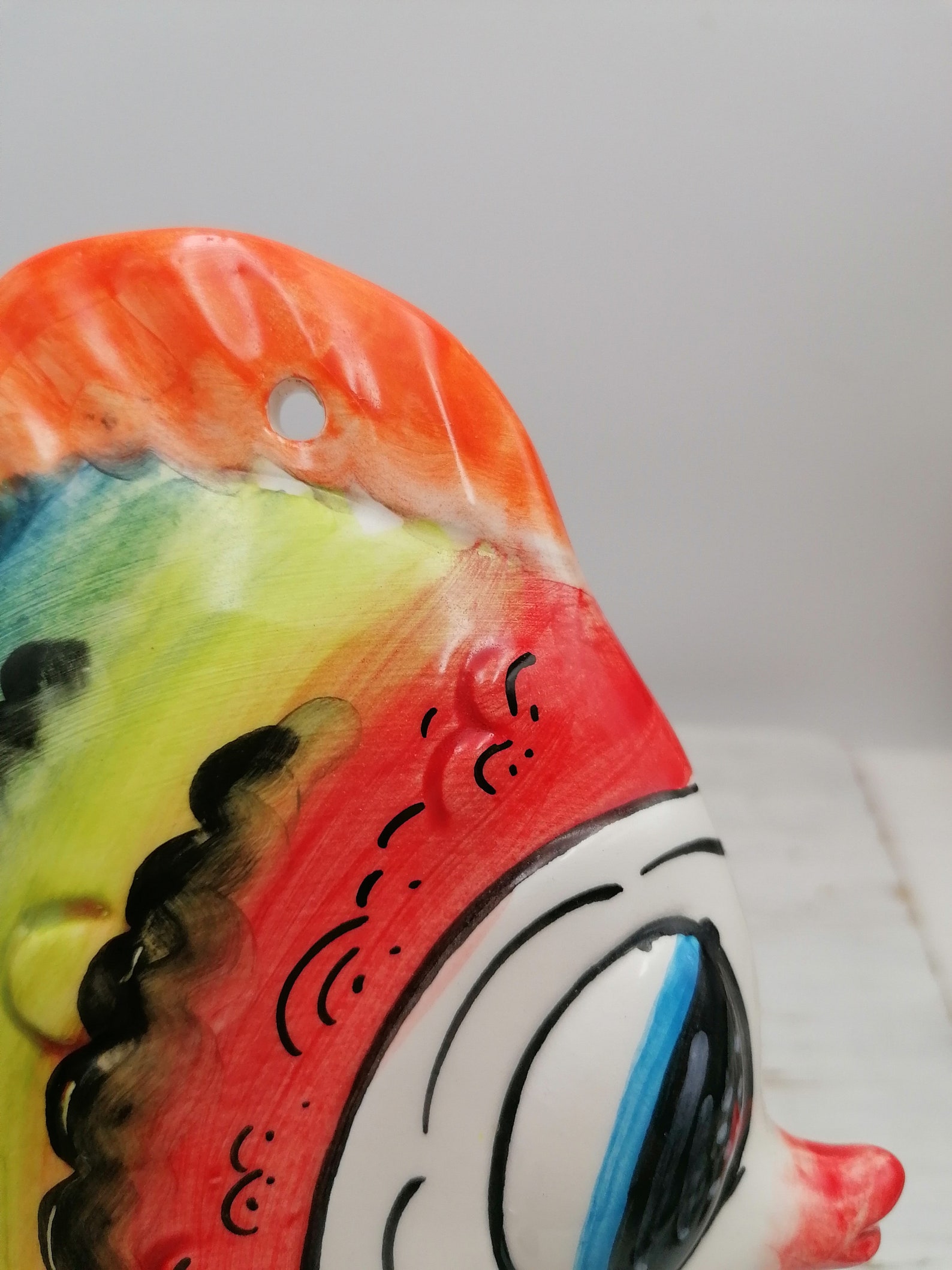 Vintage Ceramic Decoration Fish, Decoration Ceramic Fish, Ceramic From ...