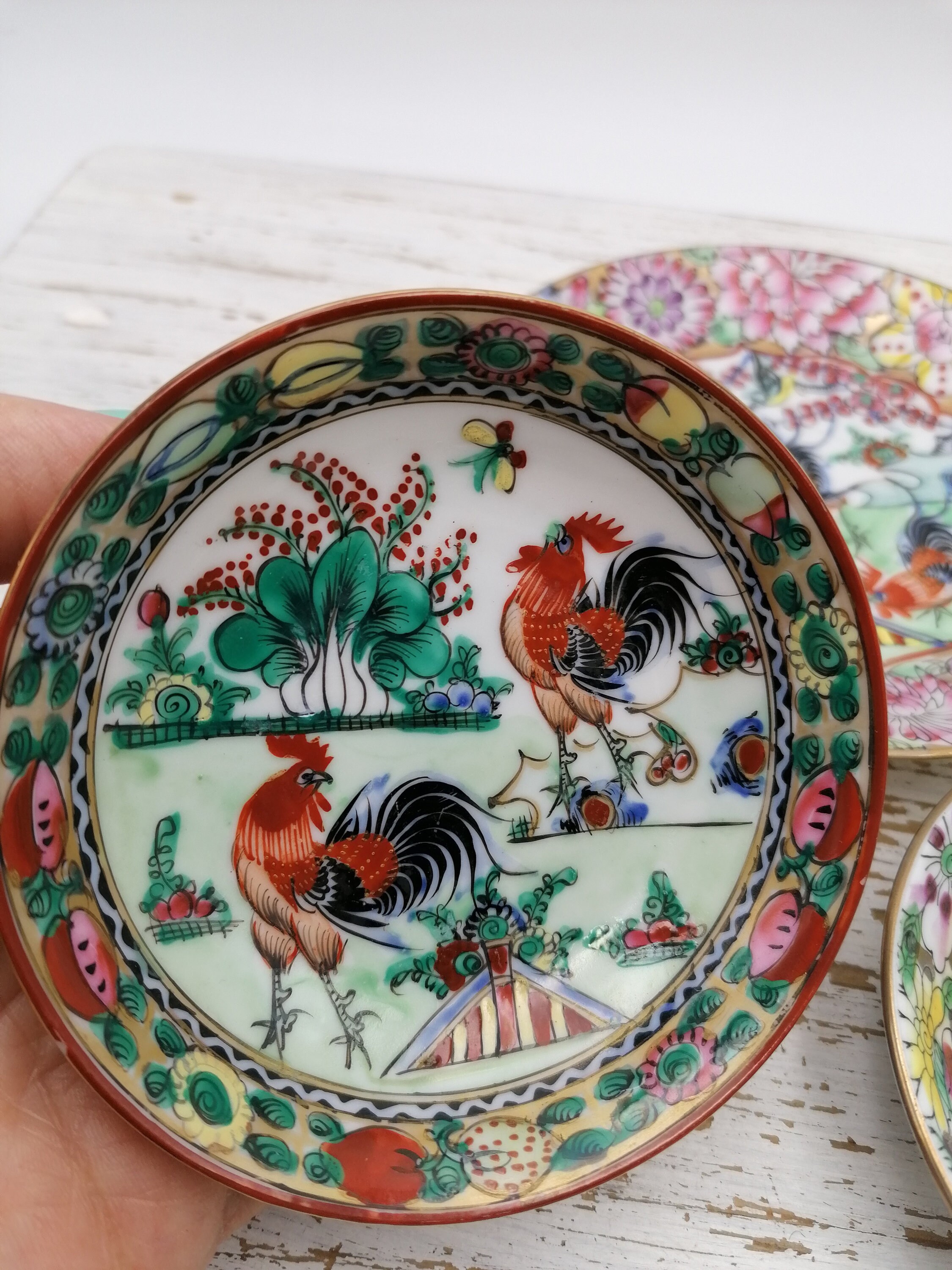 Set of 3 Chinese Small Plates Chinese Small Plates Chinese | Etsy