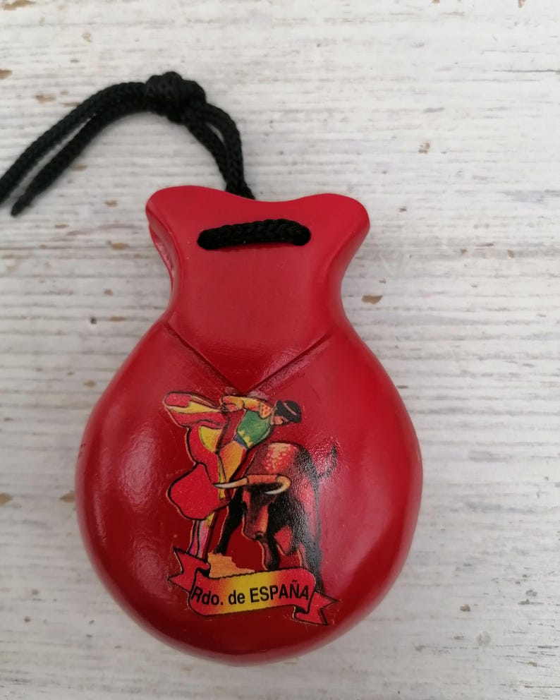Wooden Castanets,vintage Traditional Spanish Flamenco Castanets, Wooden ...