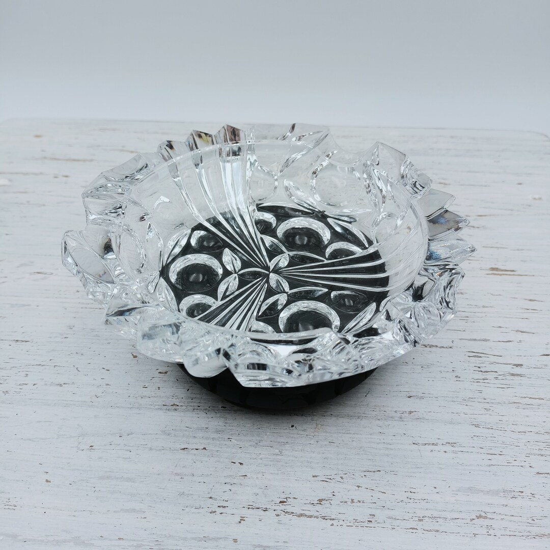 Crystal Ashtray Ashtray Carved Unique Cristal Ashtray - Etsy