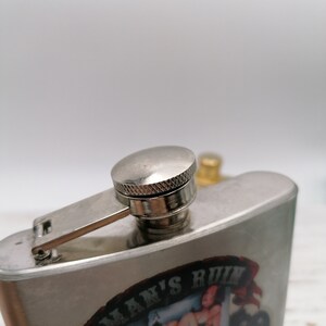 Pocket Metal Flask, Whiskey Container, Antique Metal Alcohol or Water ...