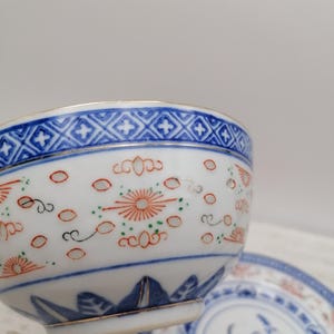 Vintage Porcelain China Set Plate and Bowl , Vintage Porcelain Chinese ...