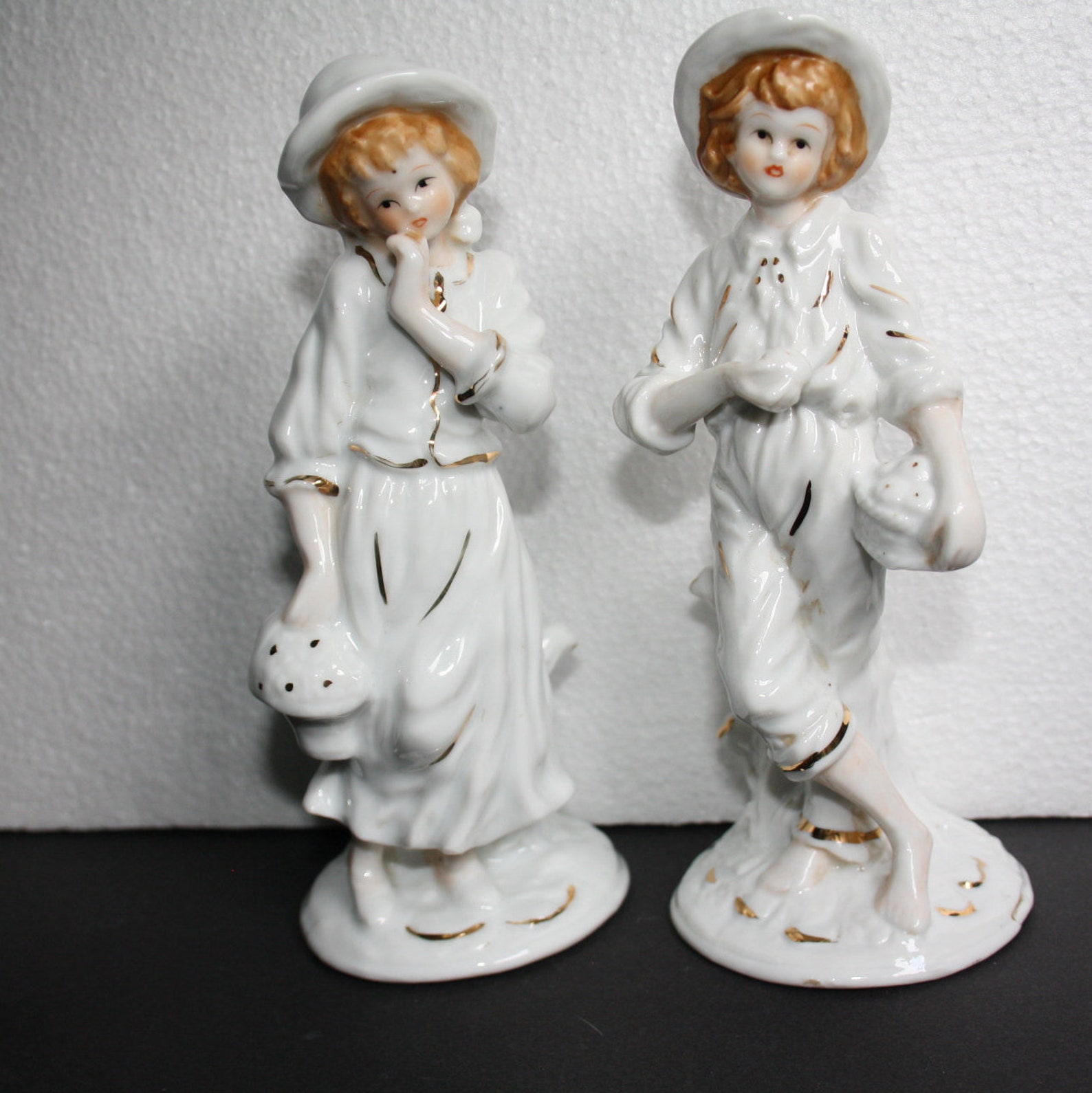 Vintage Porcelain Boy Girl Figurinеs, Made in Taiwan, Children ...