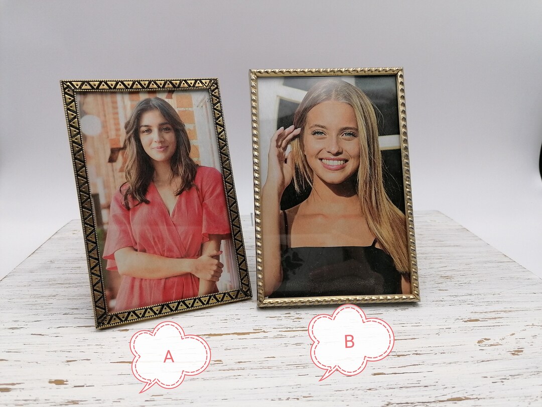 Brass Photo Frame, Big Square Frame, Golden Slilver Photo Frame ...