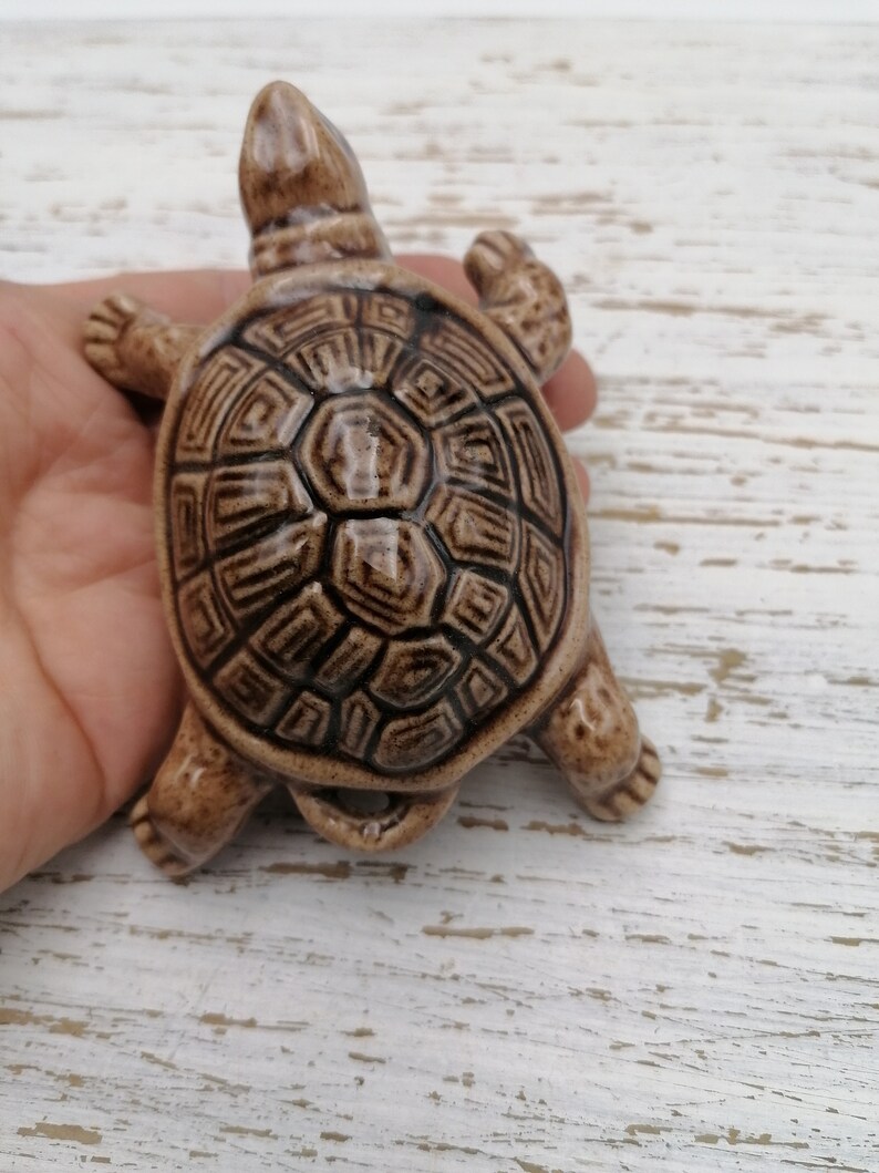 Small Turtle Figurine Portuguese Turtle Statue Ceramic | Etsy