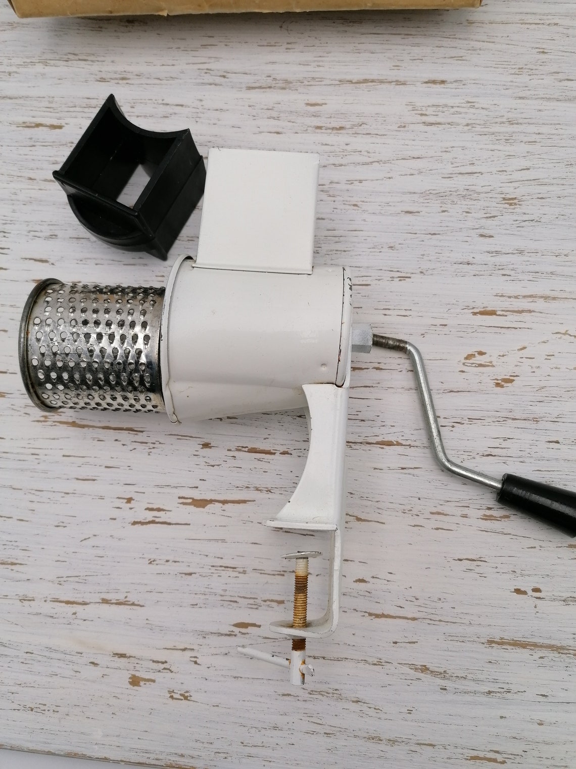 Antique Universal Manual Juicer, Vintage Metal Multipurpose White Juice ...