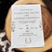 Rustic Western Wedding Invitation Template: Editable Canva Design ...