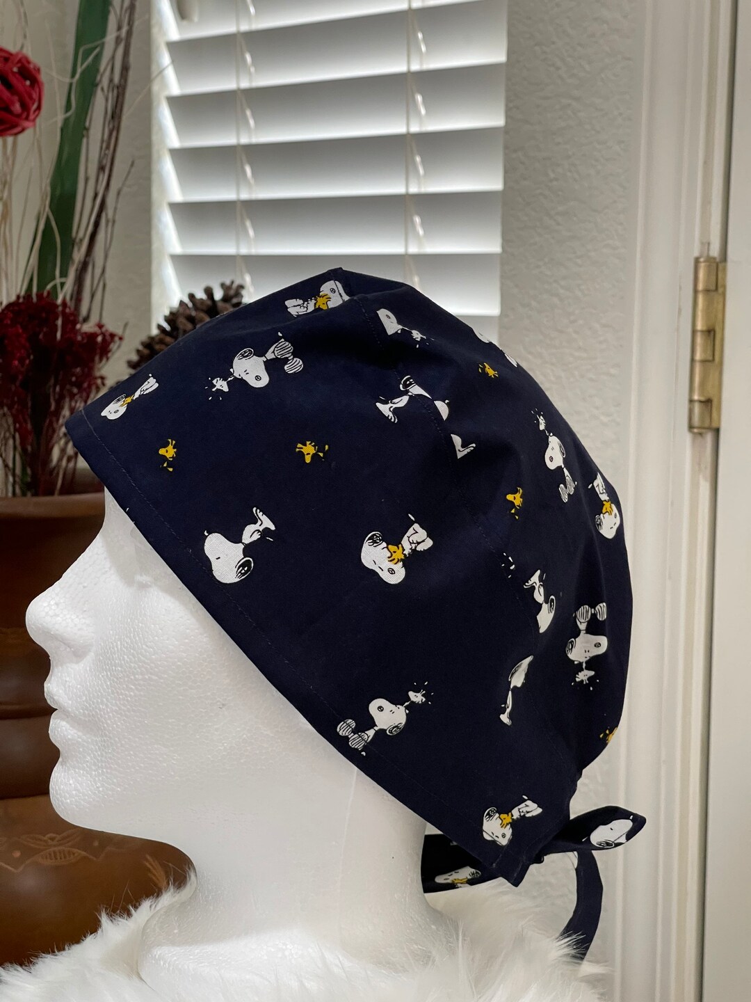 LAST ONE Navy Blue Snoopy Peanut Character Scrub Cap - Etsy
