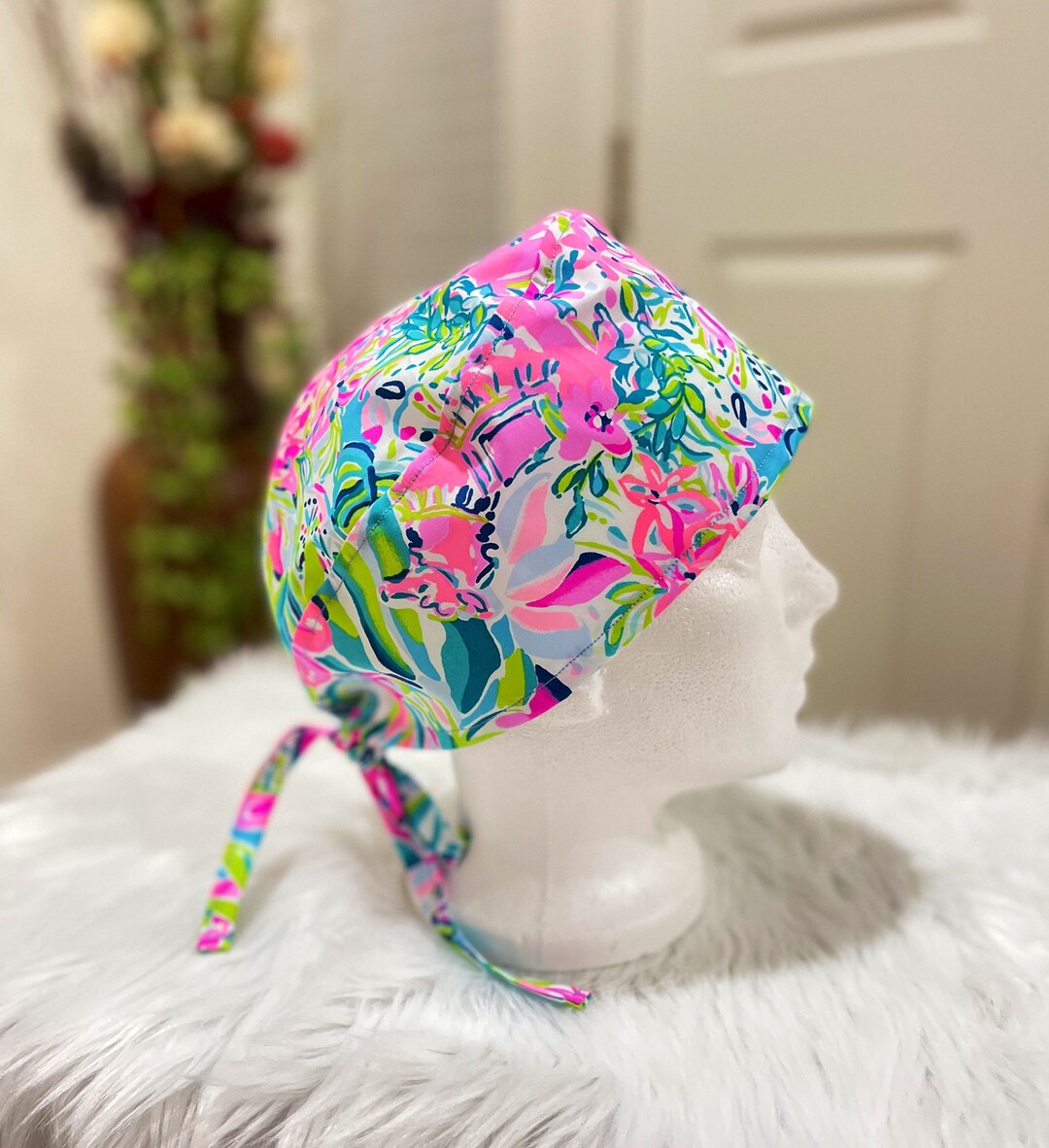 NEW Lilly Inspired Surgical Cap/scrub Cap/or Cap/nurses Cap/surgeons ...