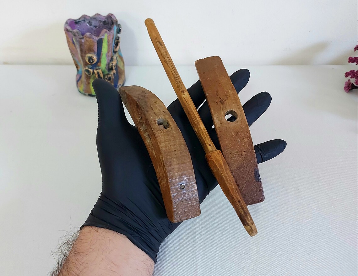 Antique Turkish Drop Spindle Hand Carved Spindle Handmade | Etsy
