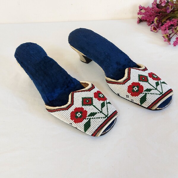 Beaded Slippers - Etsy