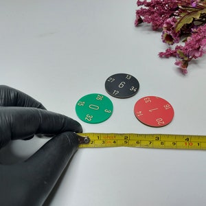 Token With Numbers Lot of 3 Chips Tokens Green Token Red - Etsy