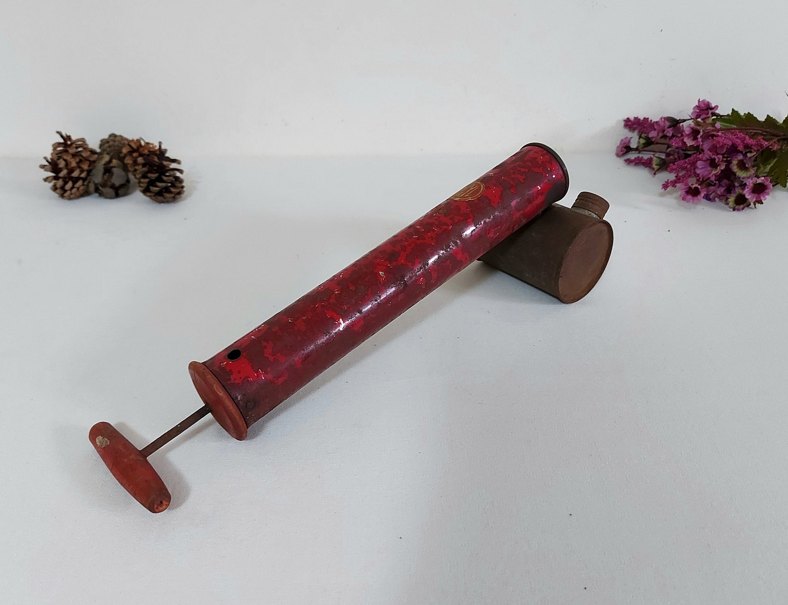 Antique insect Sprayer Vintage Turkish Tin Fly Insect Bug | Etsy