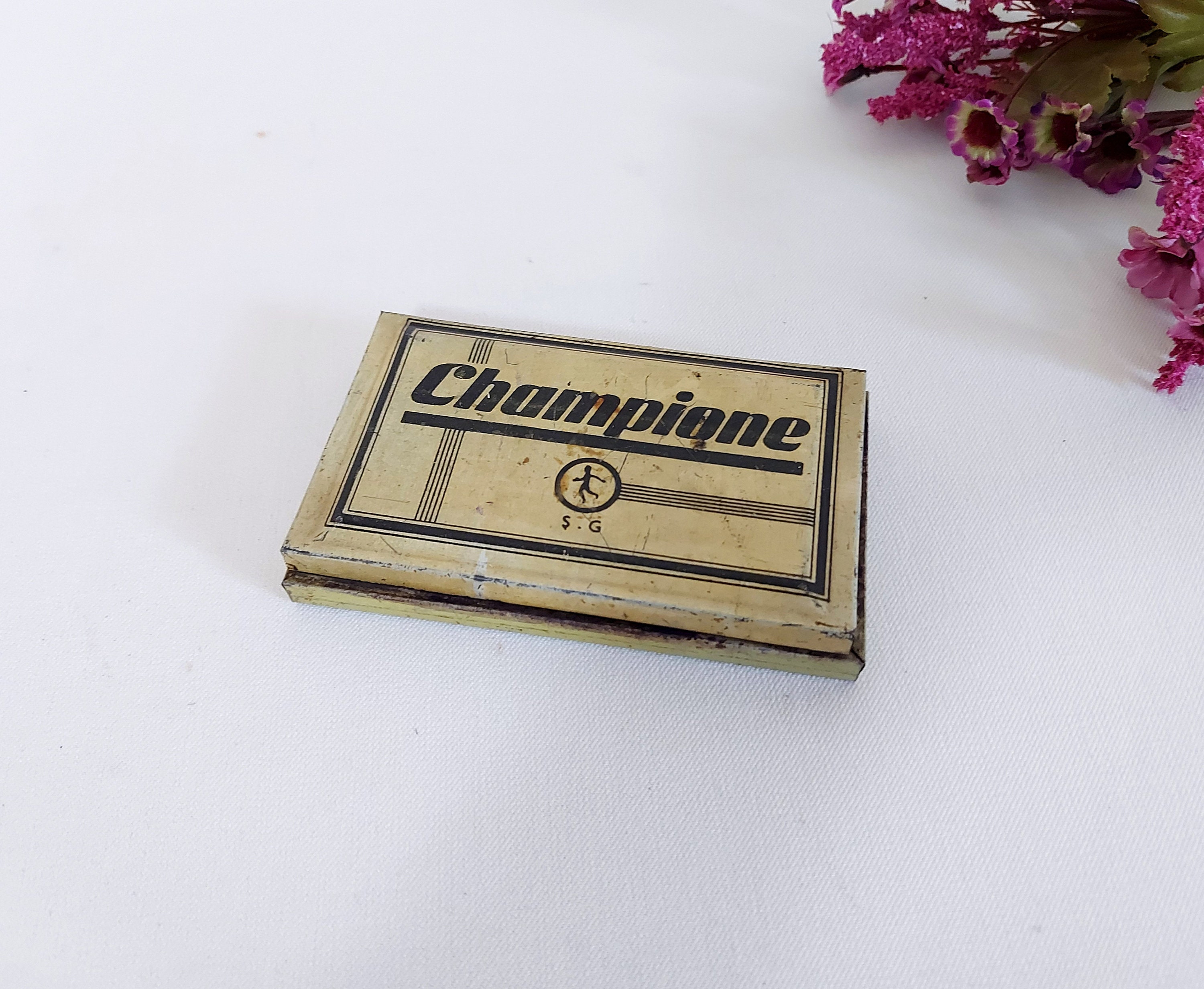 Vintage Stamp Pad Champione Tin Box İnk Box Re Ink Stamp - Etsy