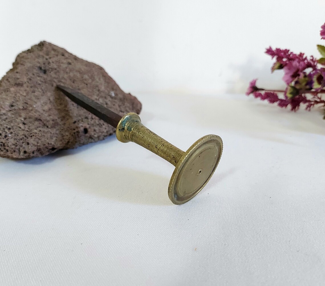 Antique Handmade ice pick Primitive Rustic ice pick Brass | Etsy