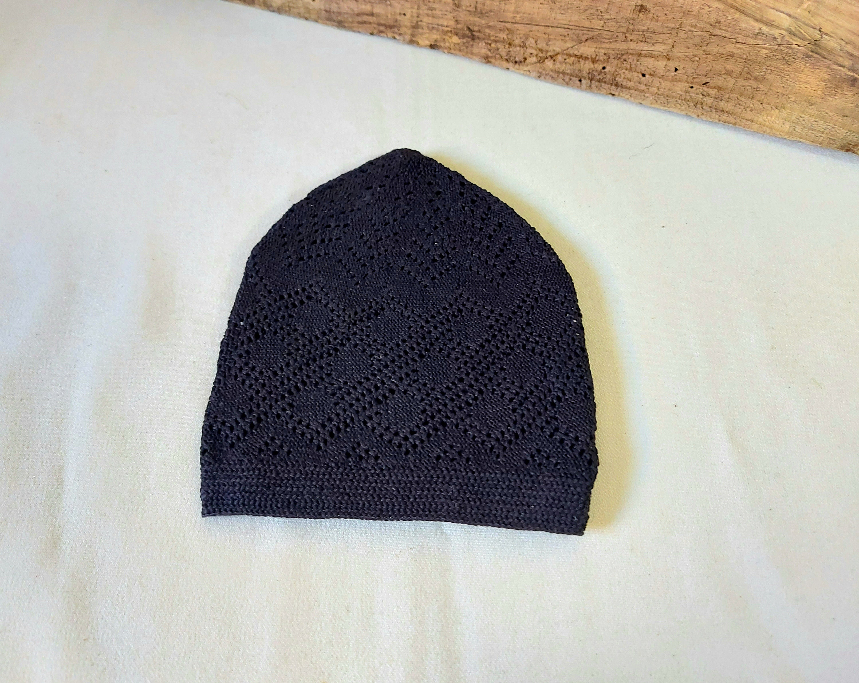 Islamic Scullcap Prayer cap Muslim Prayer Skull Cap Black & | Etsy