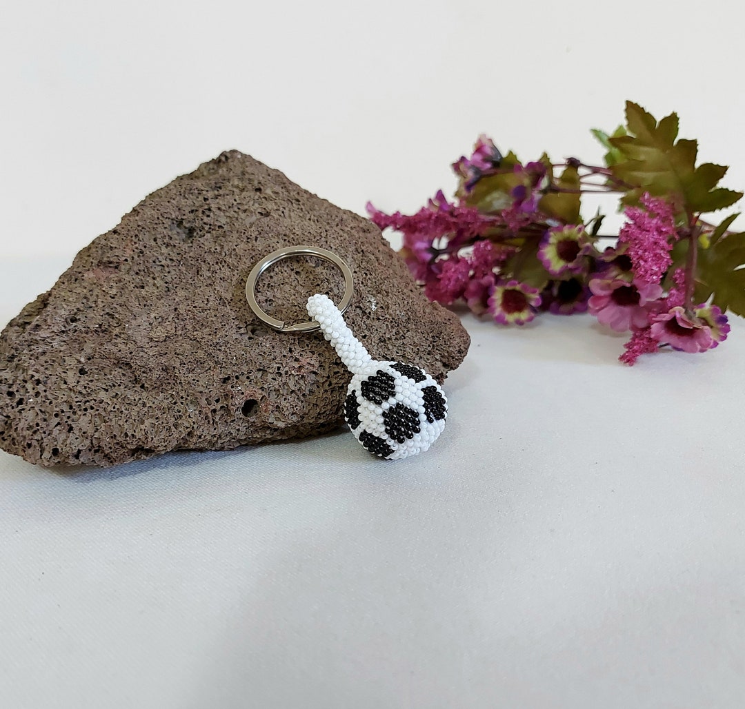 Glass Beaded Keychain Handmade Prison Art Beads Keychain - Etsy