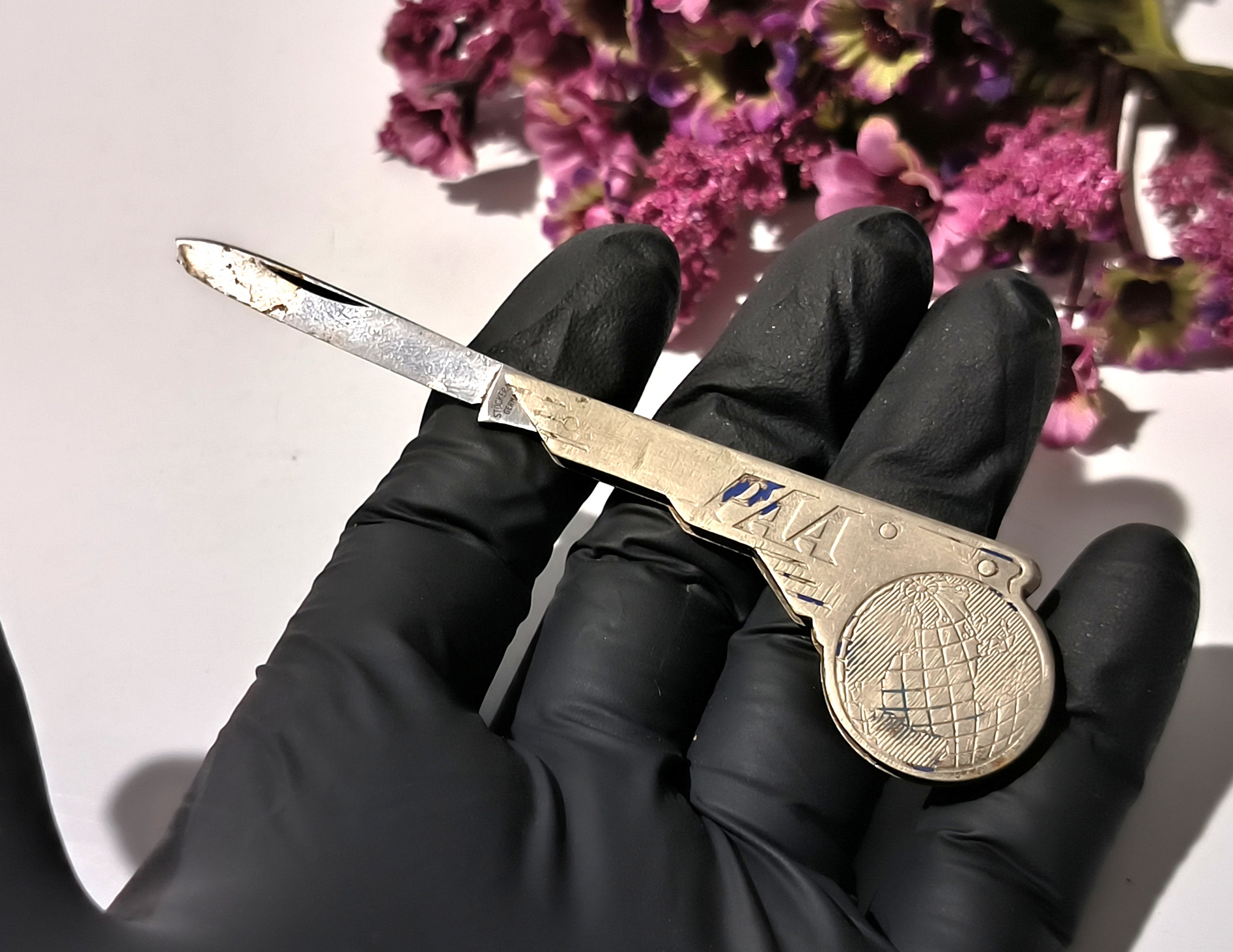 Vintage Pan American Airways Knife Silver Tone Air Plane - Etsy