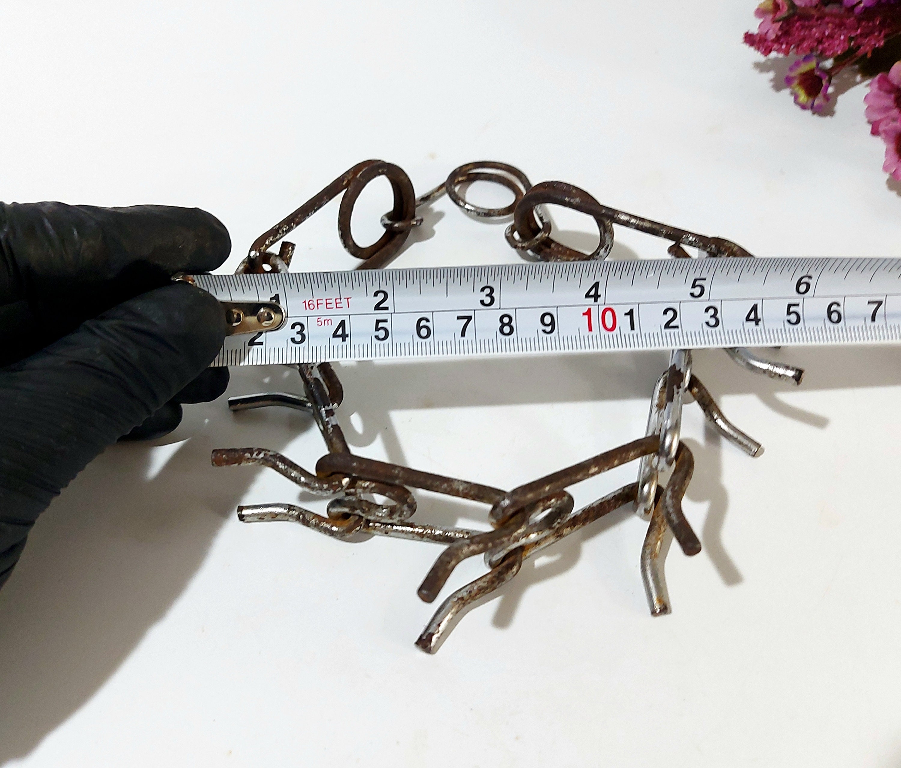 Iron Dog Collar Rusty Iron Collar With Spikes Vintage Spiky - Etsy
