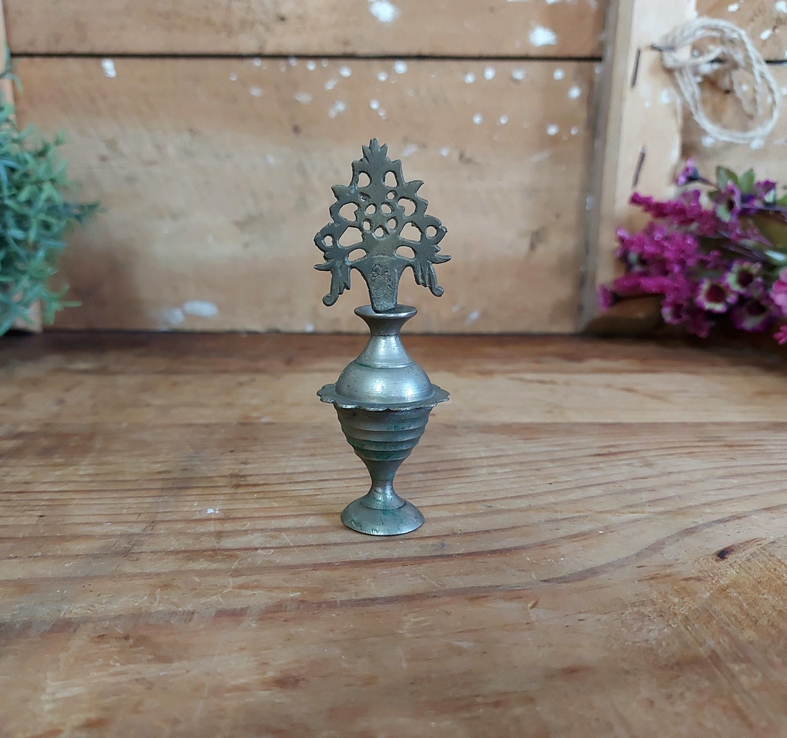 Silver Tone Surmadani Kohl Bottle With Stick Eye Liner Pot | Etsy