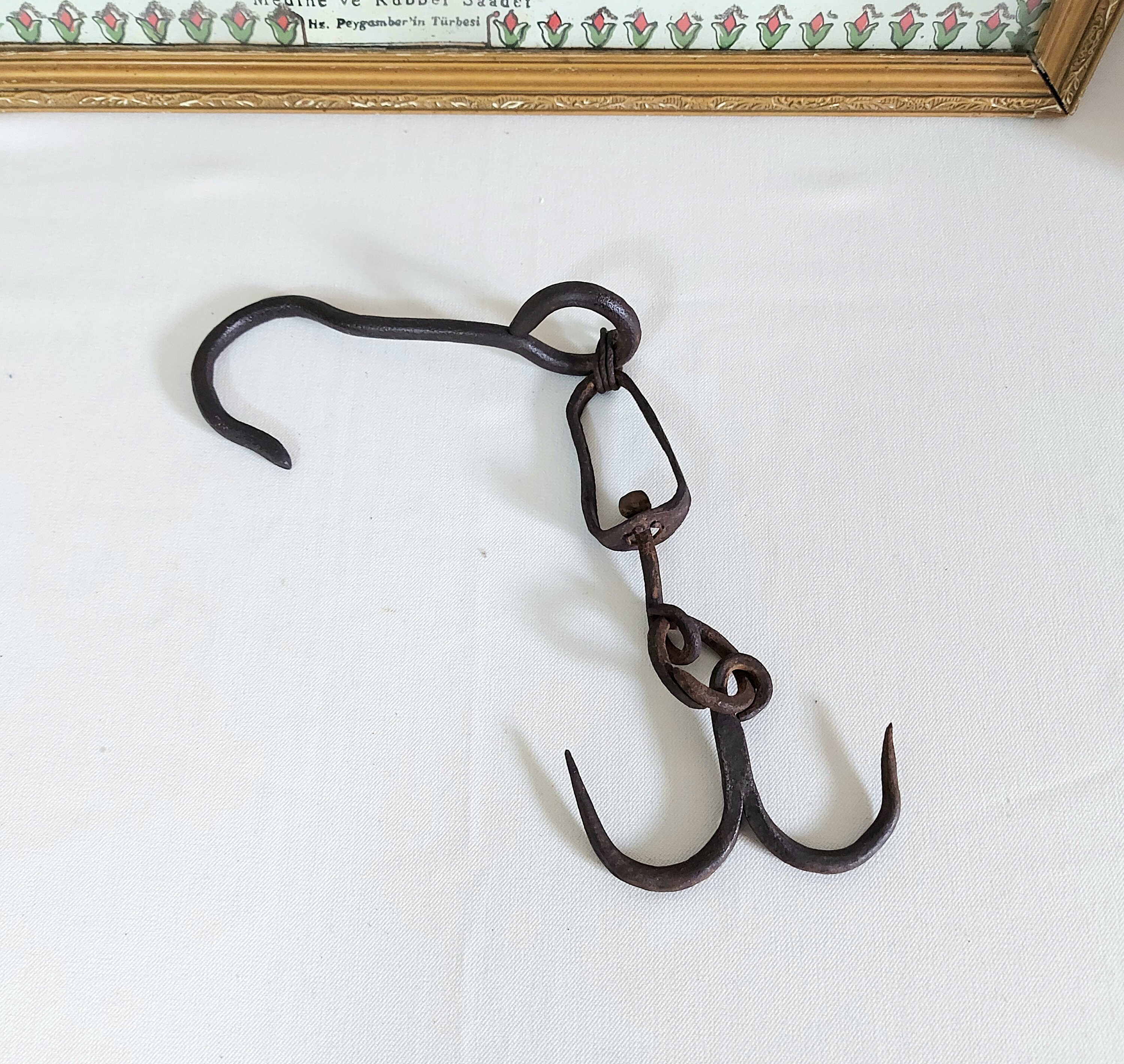 Home & Living Industrial vintage stainless steel meat hook slaughter ...