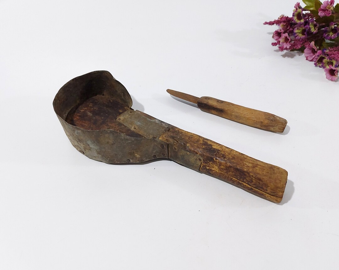 Antique Opium Poppy Knife Shovel SET Cannabis Hashish - Etsy