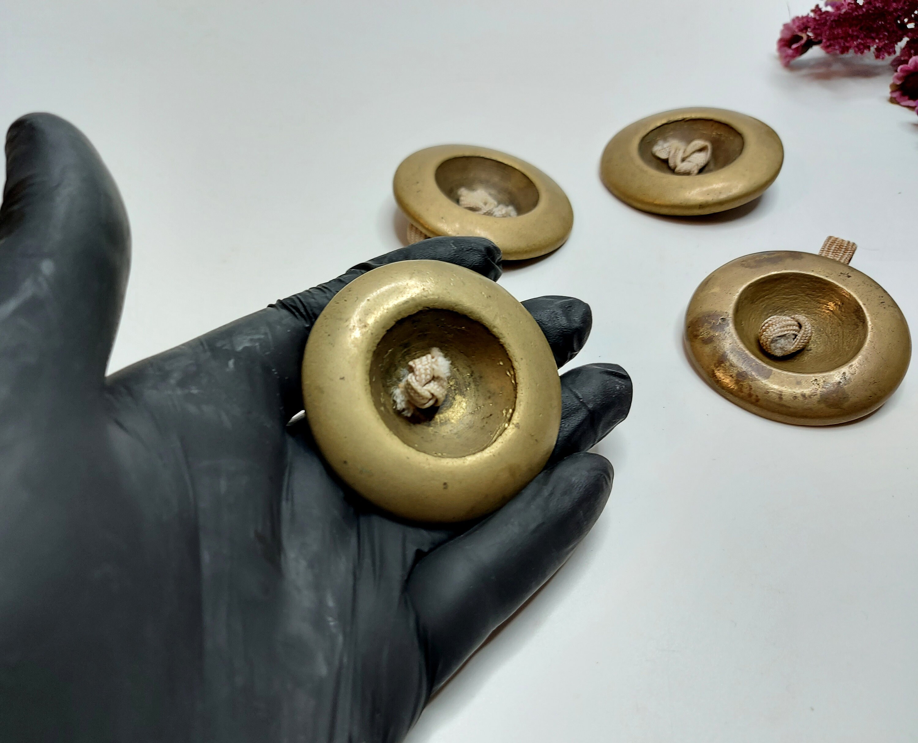 Finger Cymbals Vintage Brass Bronze 4 PCS Pairs Belly - Etsy
