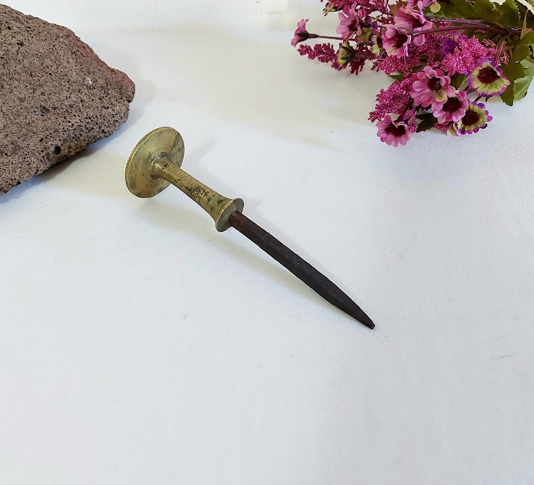 Antique Handmade Ice Pick Primitive Rustic Ice Pick Brass - Etsy